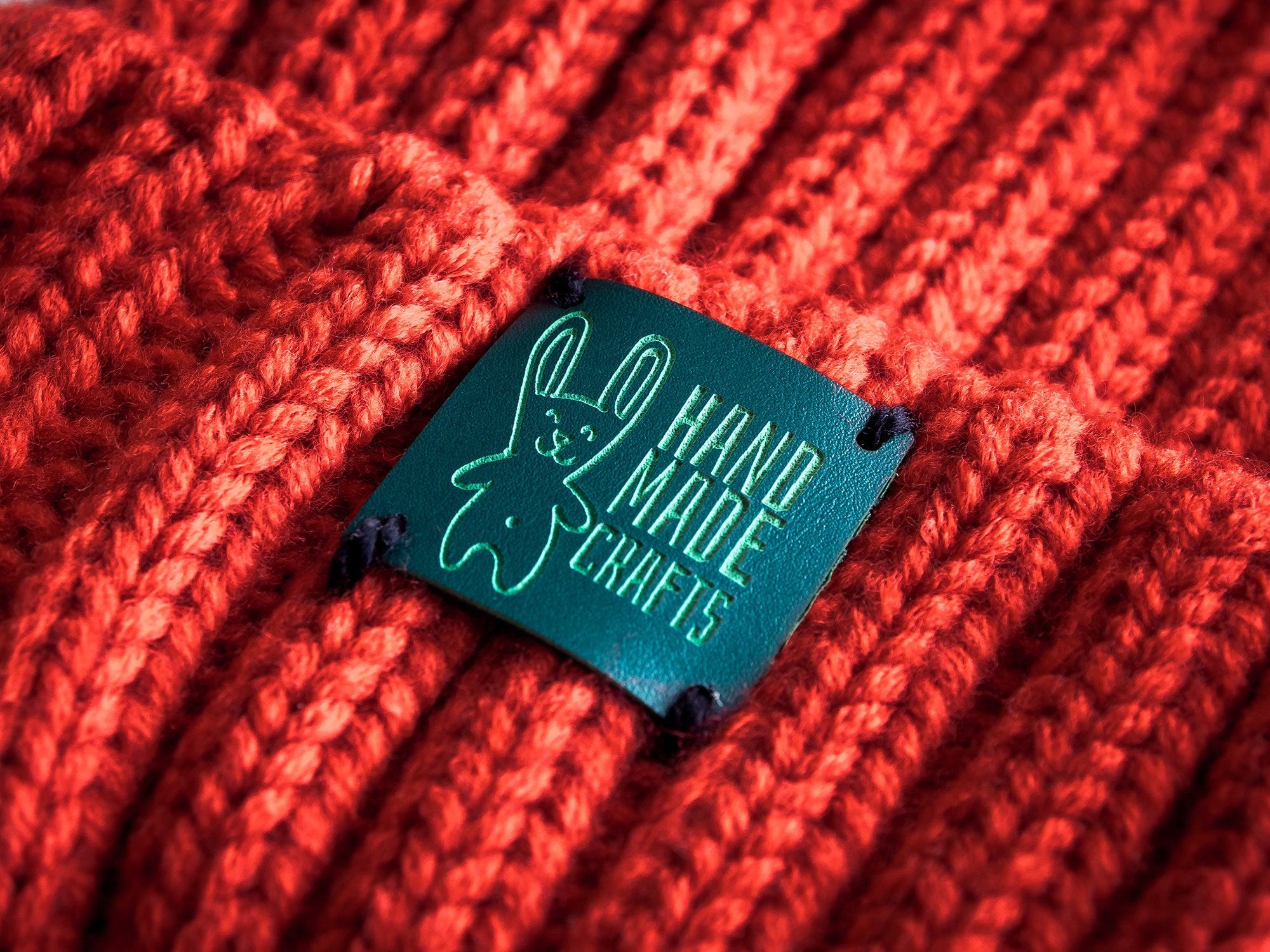 Knitting Tags Handmade Item Tags Custom Sewing Tags | Etsy