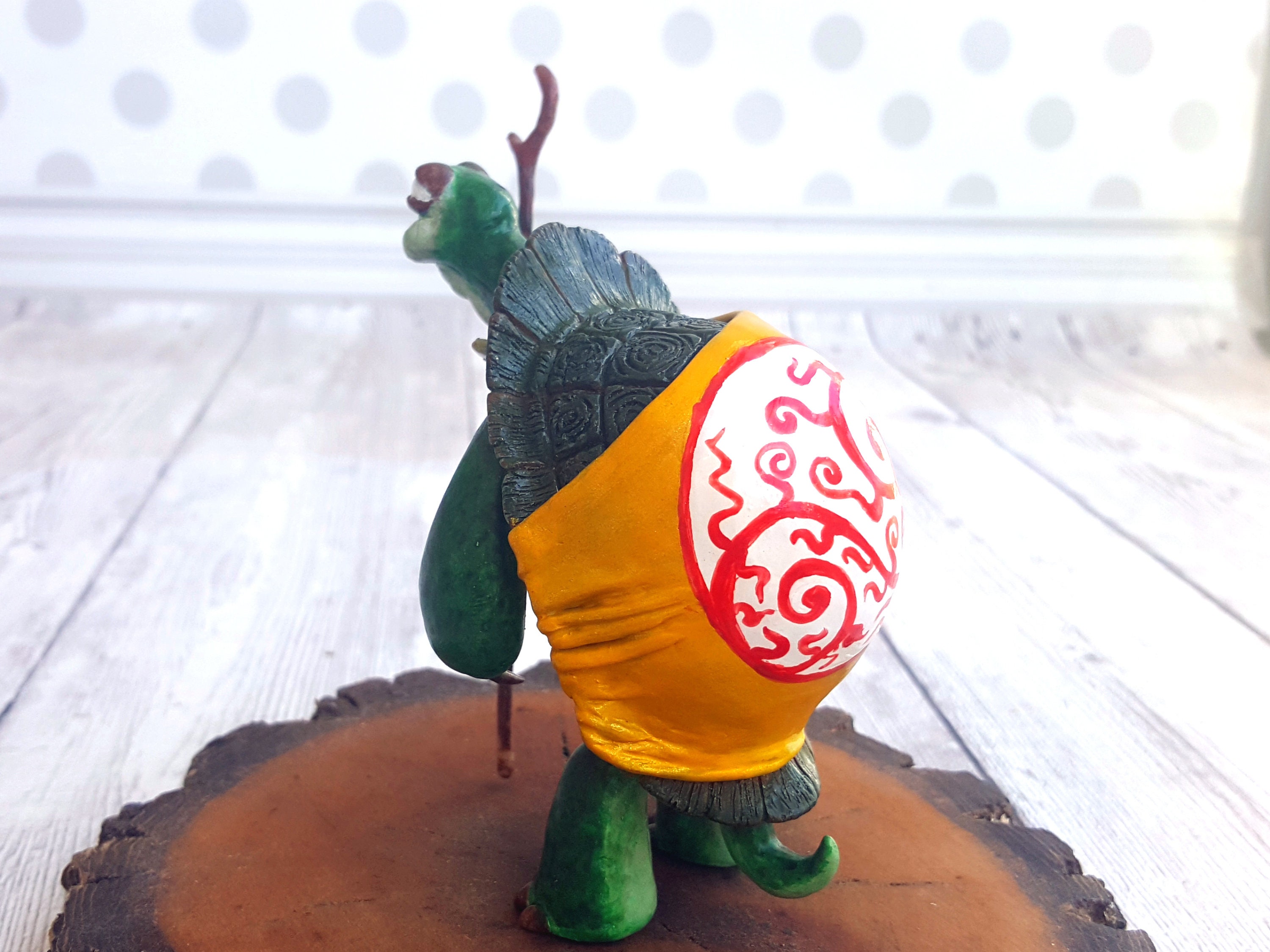 Master Oogway Figure Polymer Clay Statue Handmade Kungfu Panda ...
