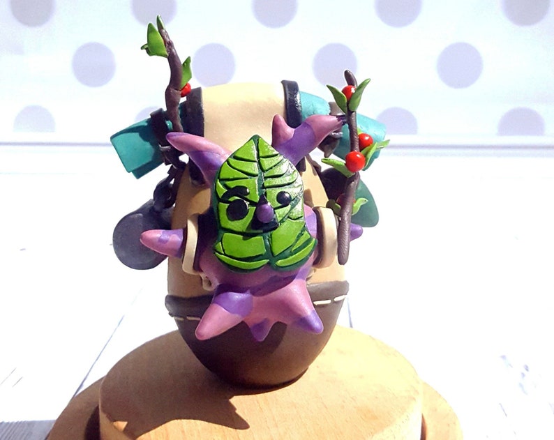 Korok With Backpack Figure Polymer Clay Legend of Zelda Figurine Tears ...