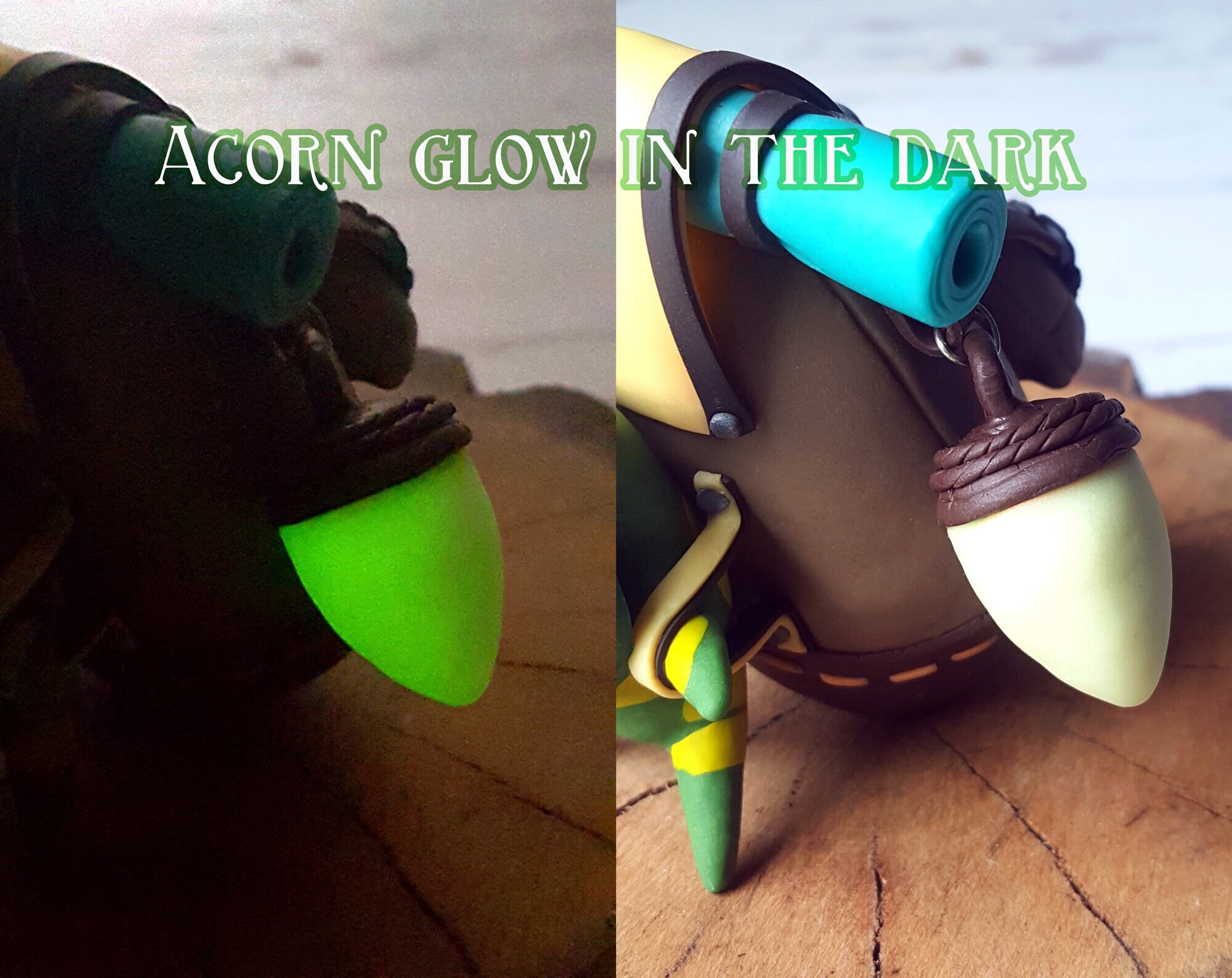 Korok With Backpack Figure Polymer Clay Legend of Zelda Figurine Tears ...