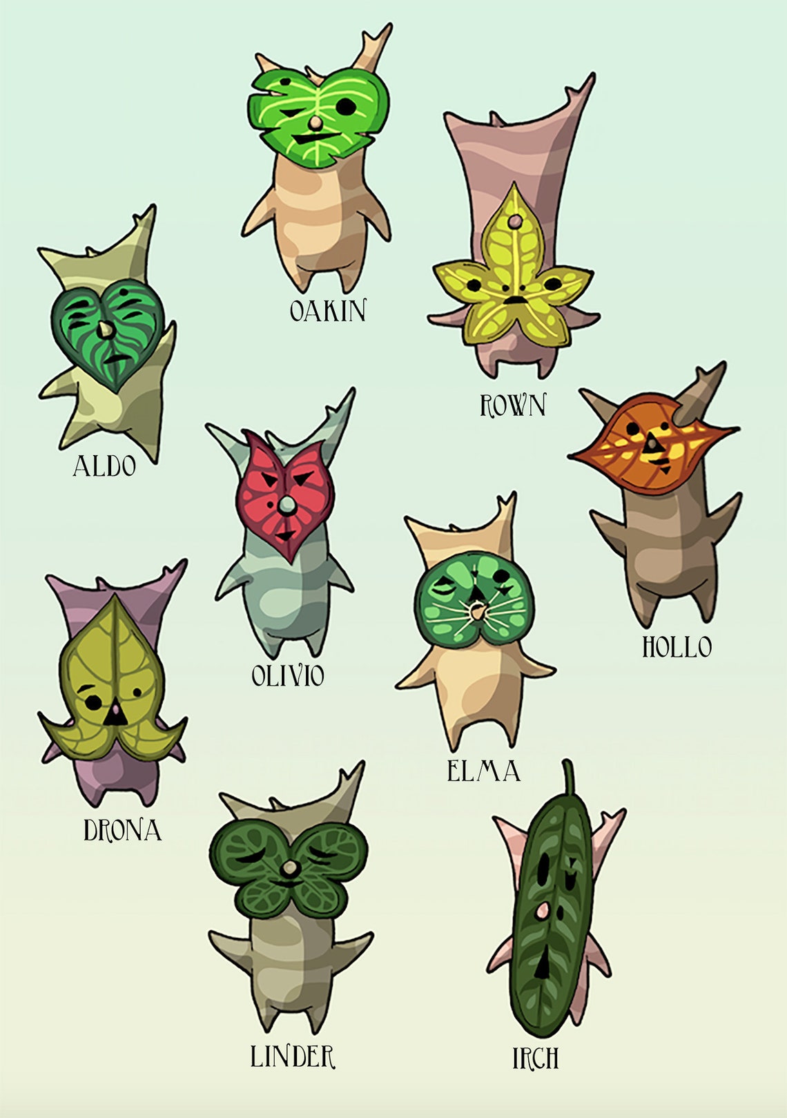 Korok With Backpack Figure Polymer Clay Legend of Zelda Figurine Tears ...