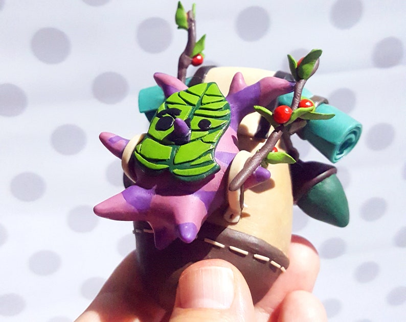 Korok With Backpack Figure Polymer Clay Legend of Zelda - Etsy