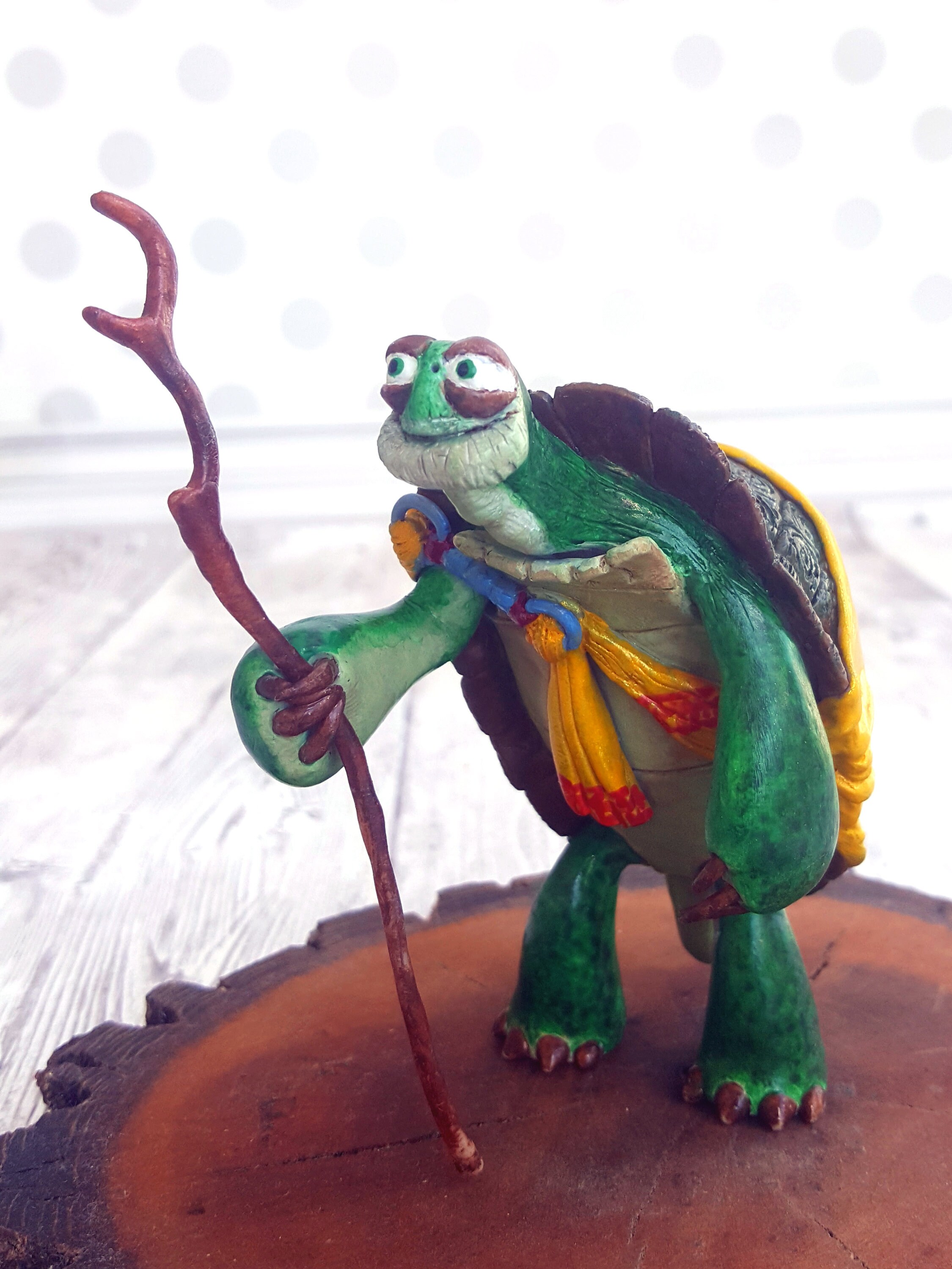 Master Oogway Figure Polymer Clay Statue Handmade Kungfu Panda ...