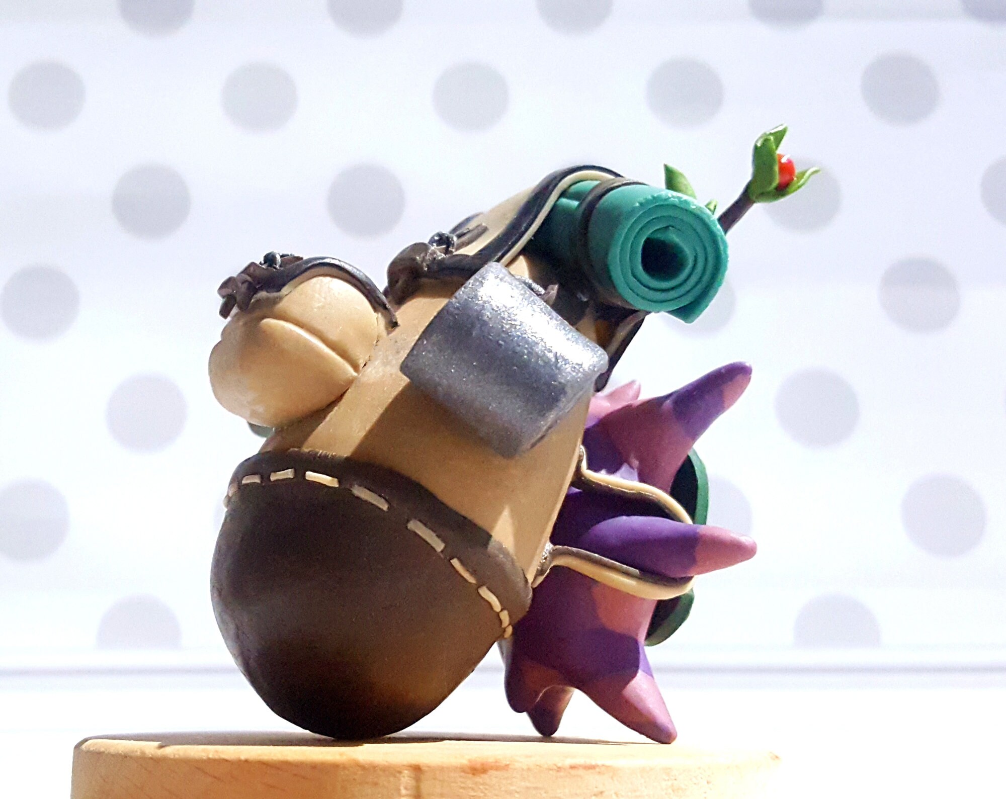 Korok With Backpack Figure Polymer Clay Legend of Zelda Figurine Tears ...