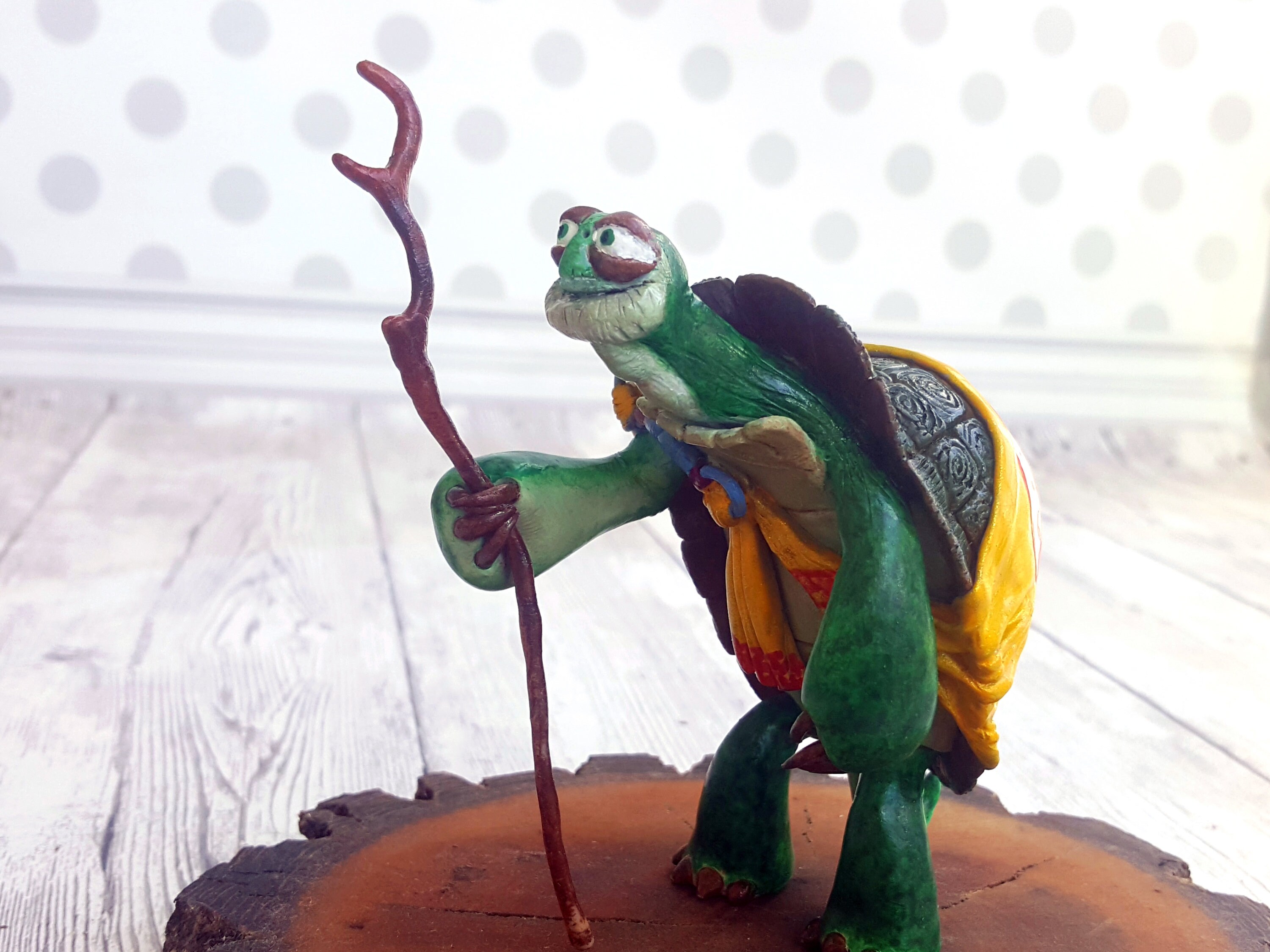 Master Oogway Figure Polymer Clay Statue Handmade Kungfu Panda ...