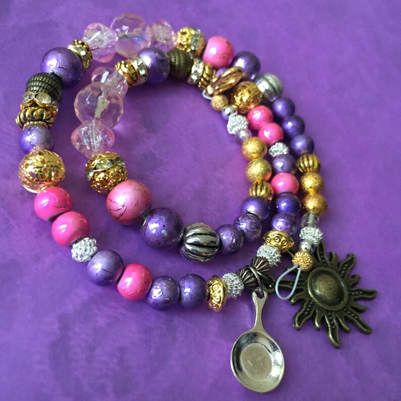 Rapunzel Charm Necklace. Tangled Necklace. Princess Necklace. - Etsy