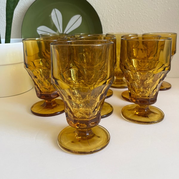 Amber Goblets - Etsy