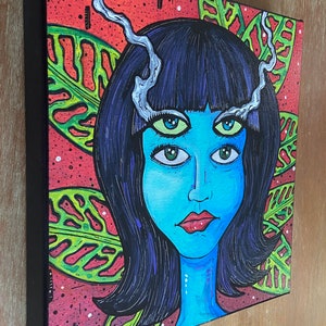 Double Vision; Original Surreal Acrylic Painting. Bright Vibrant Pop ...