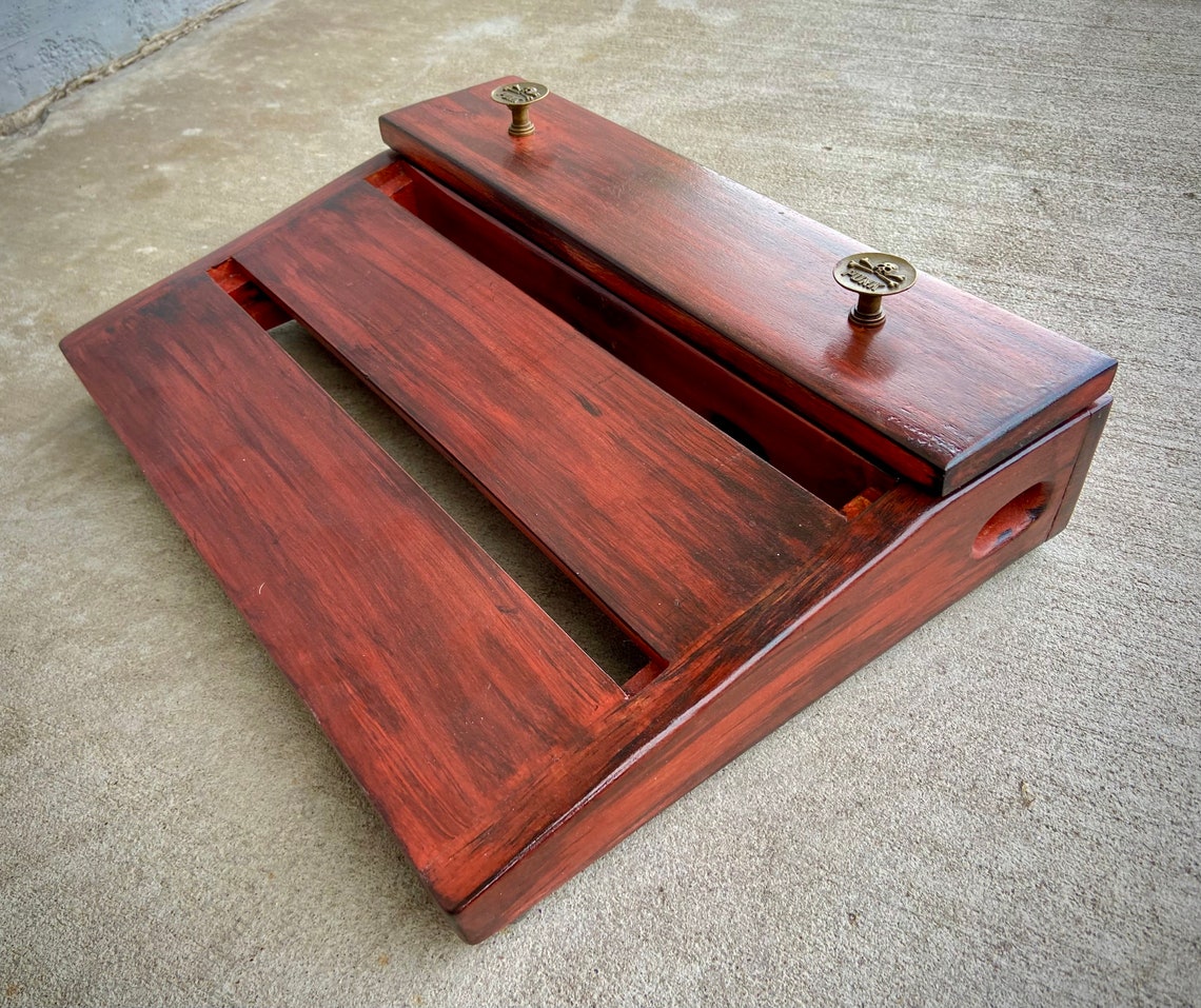 Large Unique Palletwood Pedal Board With Storage - Etsy