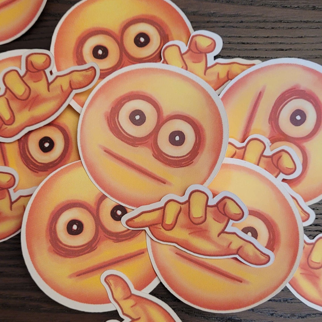 Cursed Emoji Stickers Funny Meme Stickers Cursed Stare, Cursed Blush ...
