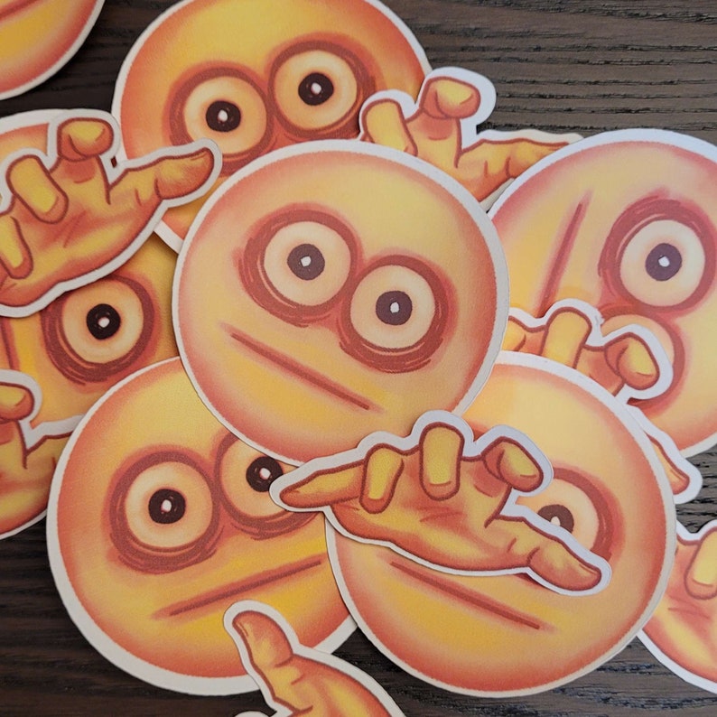 Cursed Emoji Stickers Funny Meme Stickers Cursed Stare, Cursed Blush ...
