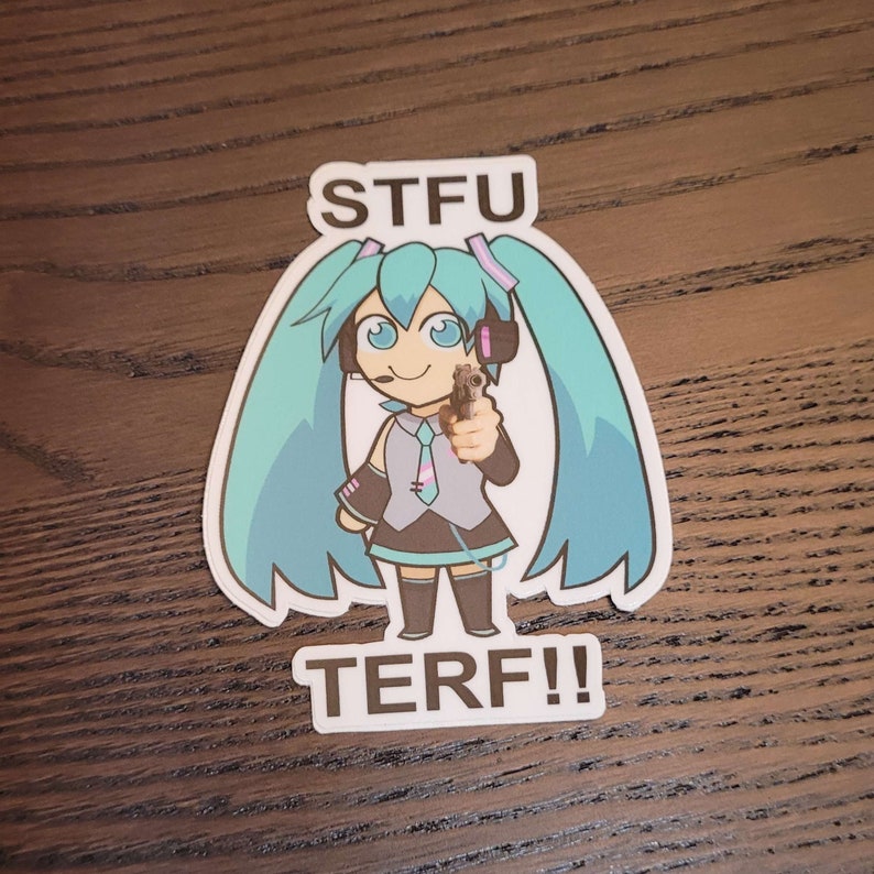 Hatsune Miku Says STFU Sticker Cute and Funny Anime - Etsy