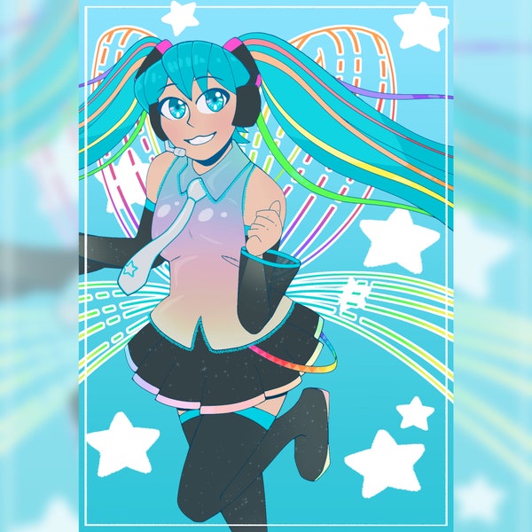 Miku Print - Etsy