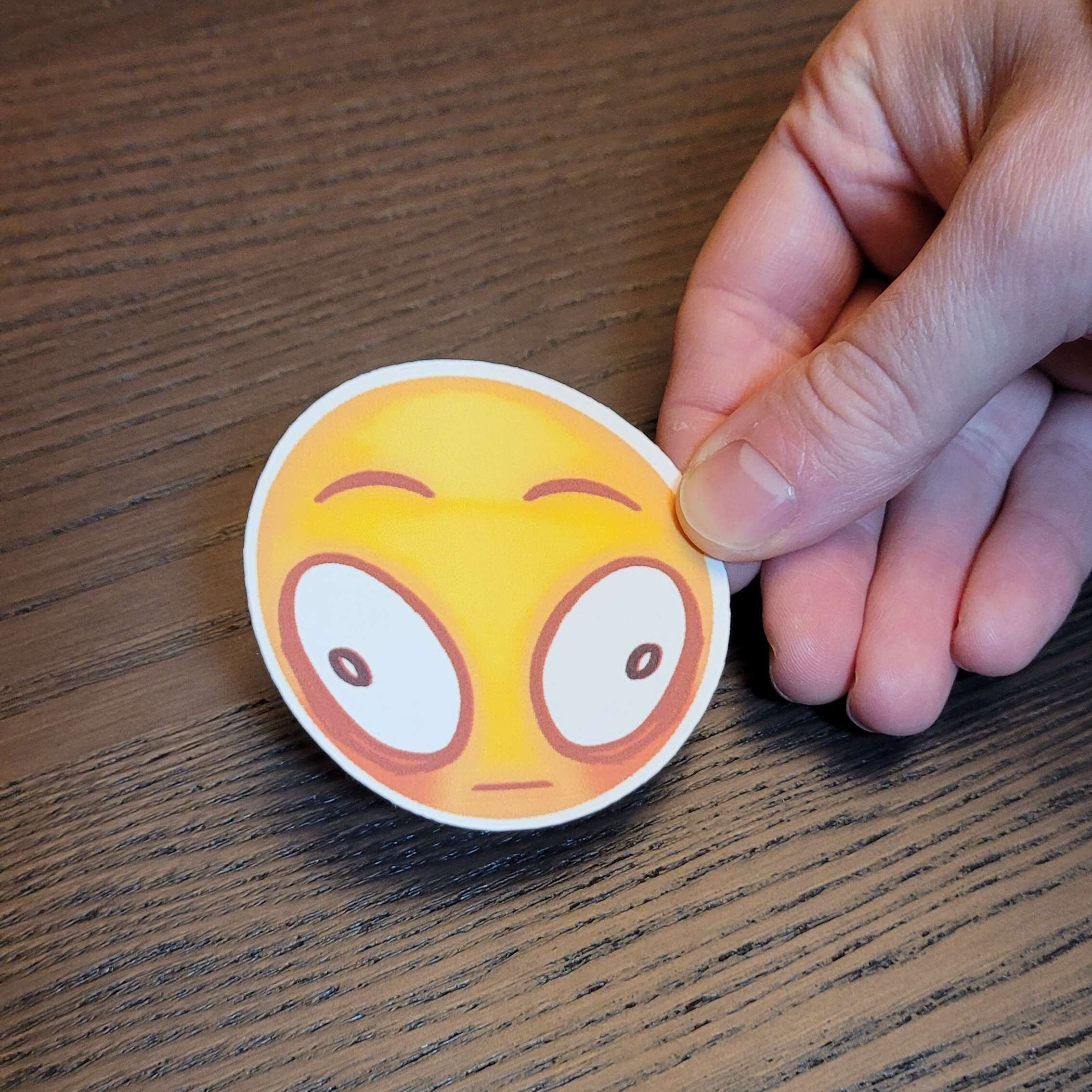 Cursed Emoji Stickers Funny Meme Stickers Cursed Stare, Cursed Blush ...