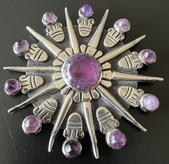 WILLIAM SPRATLING Taxco Mexico Sterling Silver Amethy… - Gem