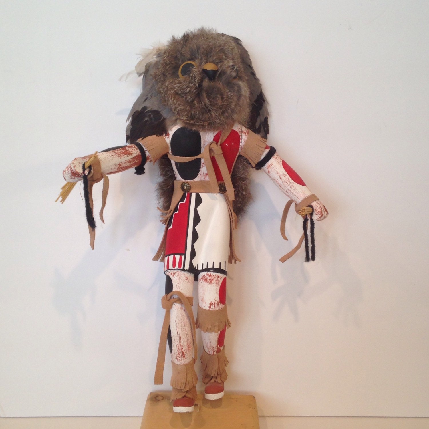 Aztec/navajo/ Native American Tribal Design Kachina Doll,kachina Owl ...