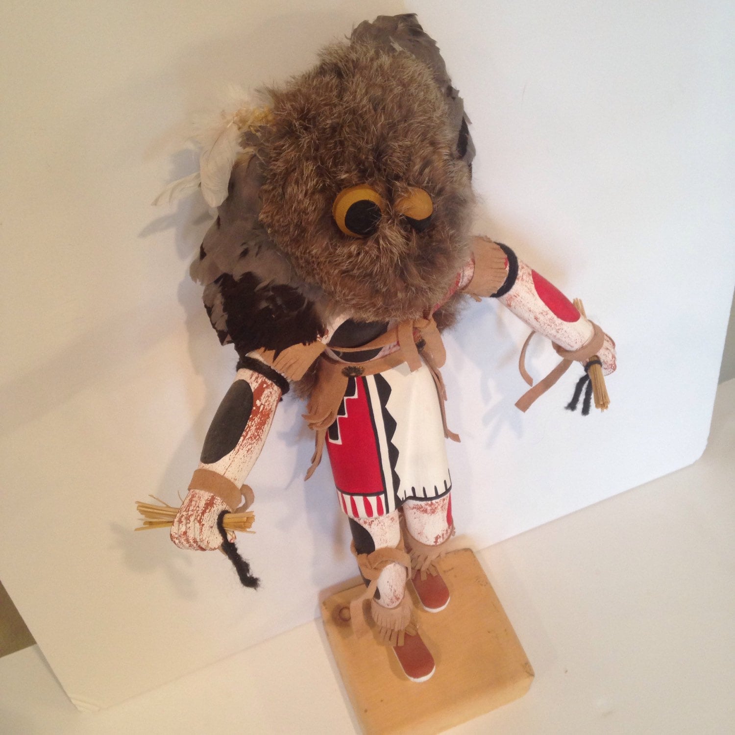 Aztec/navajo/ Native American Tribal Design Kachina Doll,kachina Owl ...