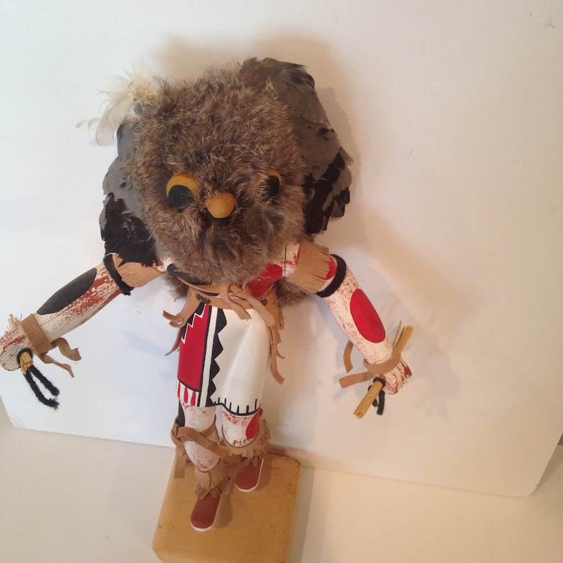 Aztec/navajo/ Native American Tribal Design Kachina Doll,kachina Owl ...