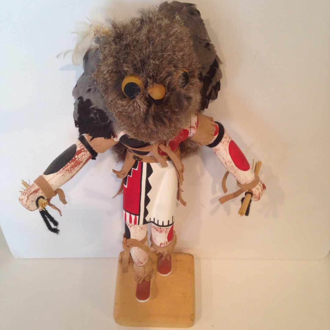Aztec/navajo/ Native American Tribal Design Kachina Doll,kachina Owl ...