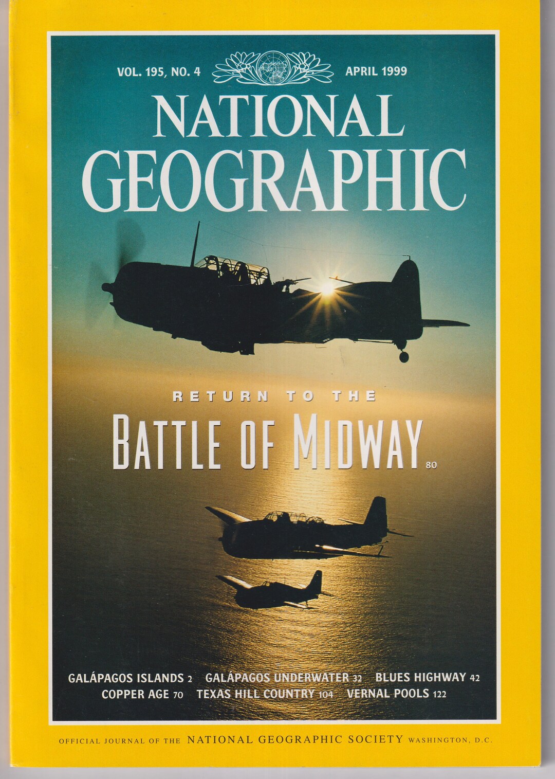 National Geographic April 1999 Return to the Battle of Midway ...