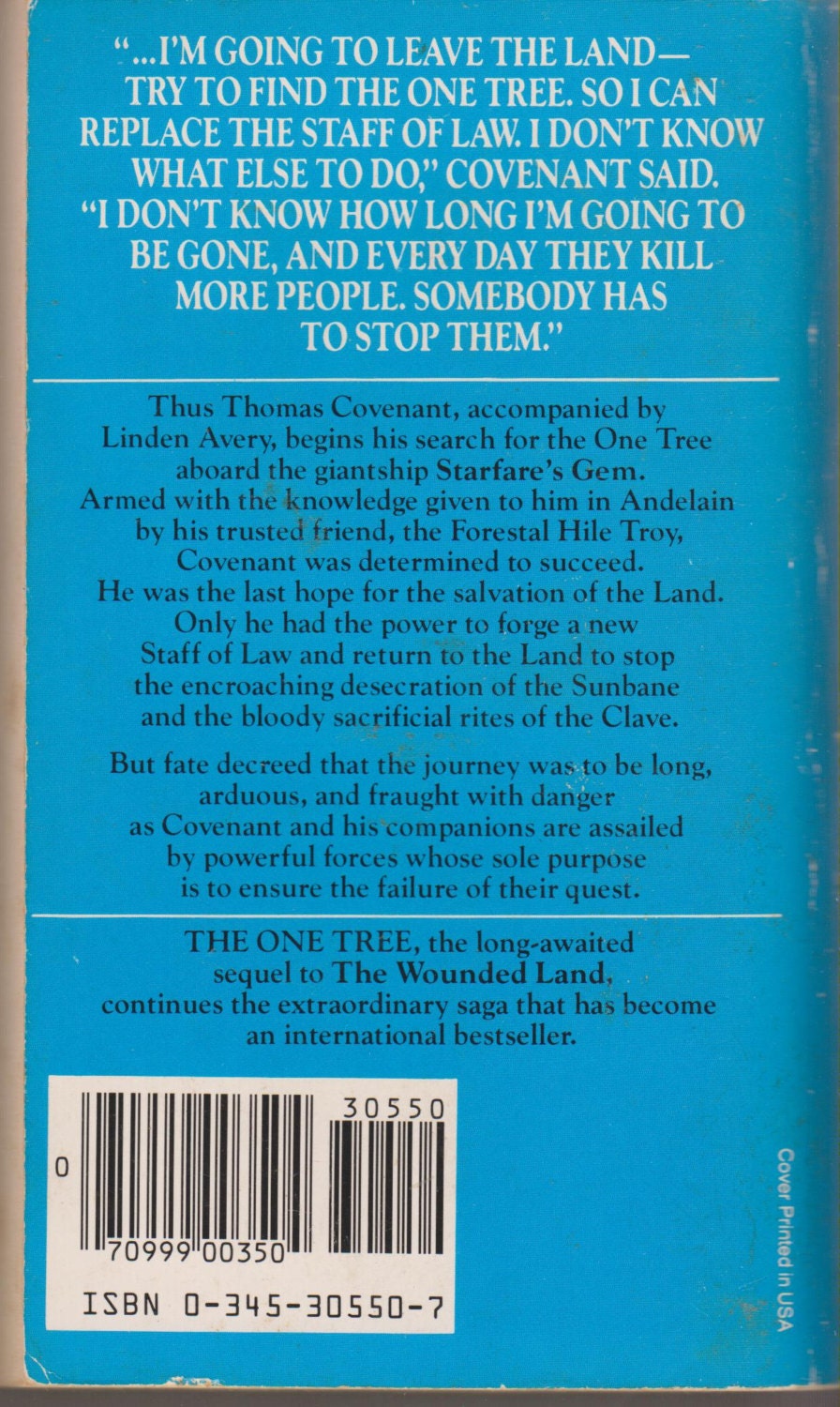 The One Tree by Stephen R Donaldson (Paperback, Fantasy, SciFi) 1983
