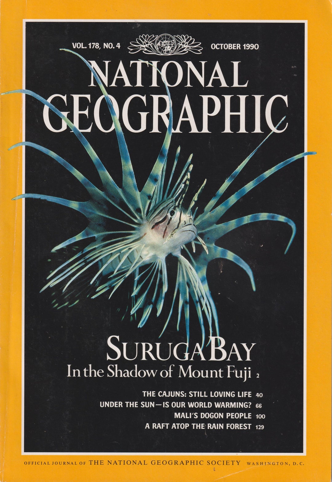 National Geographic October 1990 Suruga Bay, the Cajuns, is Our World ...