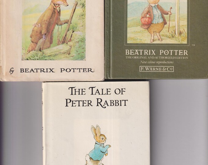 The Tale of Peter Rabbit, Mr. Tod, Pigling Bland 3 Books hardcover ...