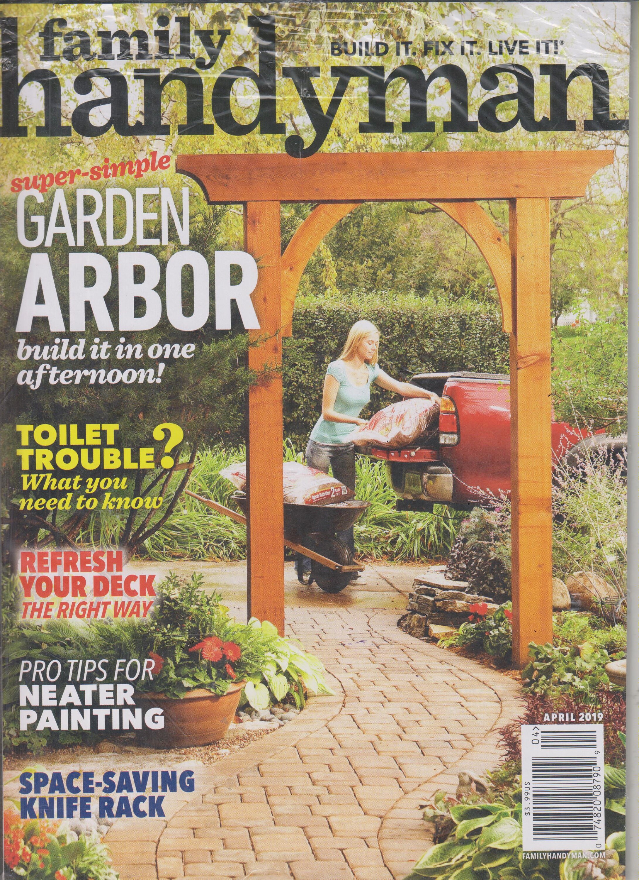 The Family Handyman April 2019 Super Simple Garden Arbor (Magazine, DIY ...