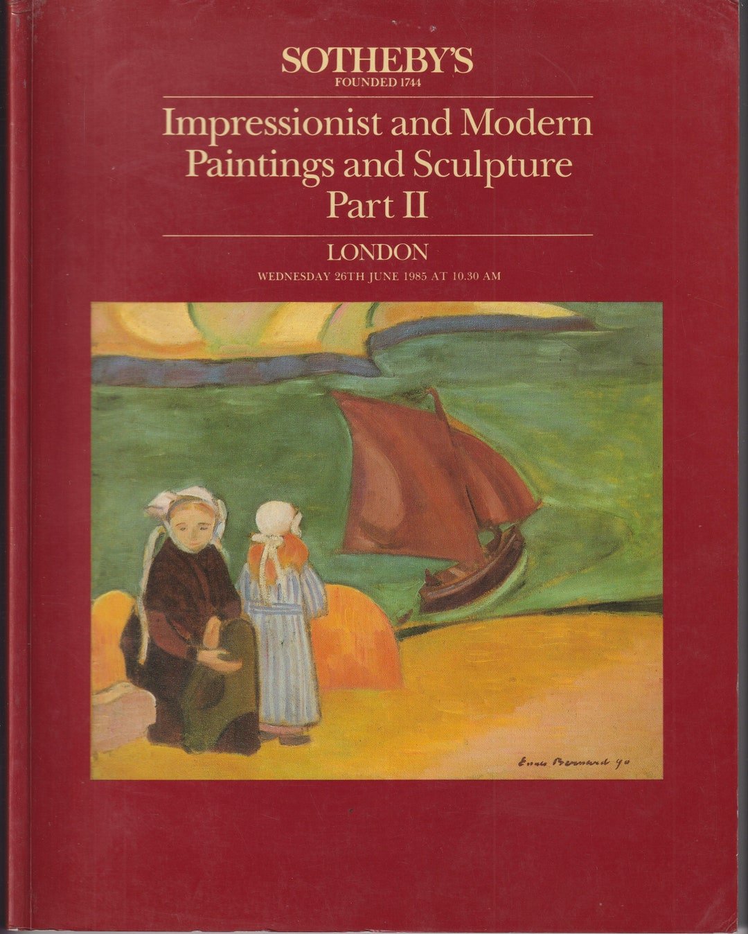 Sotheby's Impressionist and Modern Paintings and Sculpture Part II ...