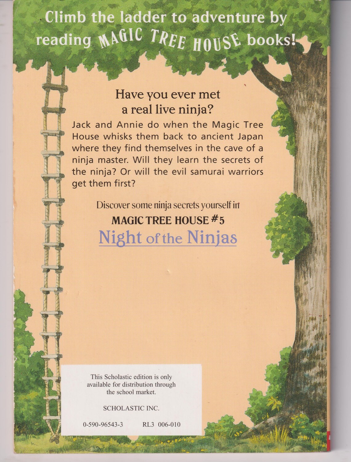 Night of the Ninjas magic Tree House 5 paperback: Children's Chapter ...