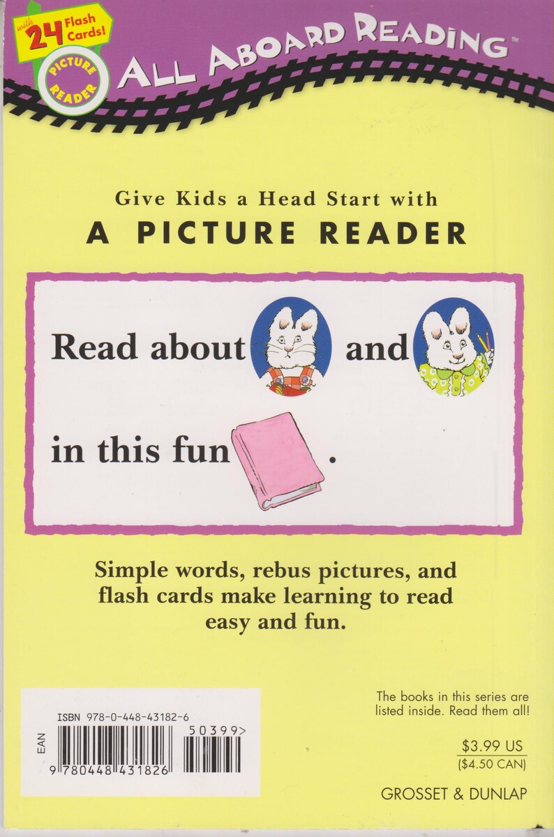 Max and Ruby Play School all Aboard Reading Picture Reader softcover ...