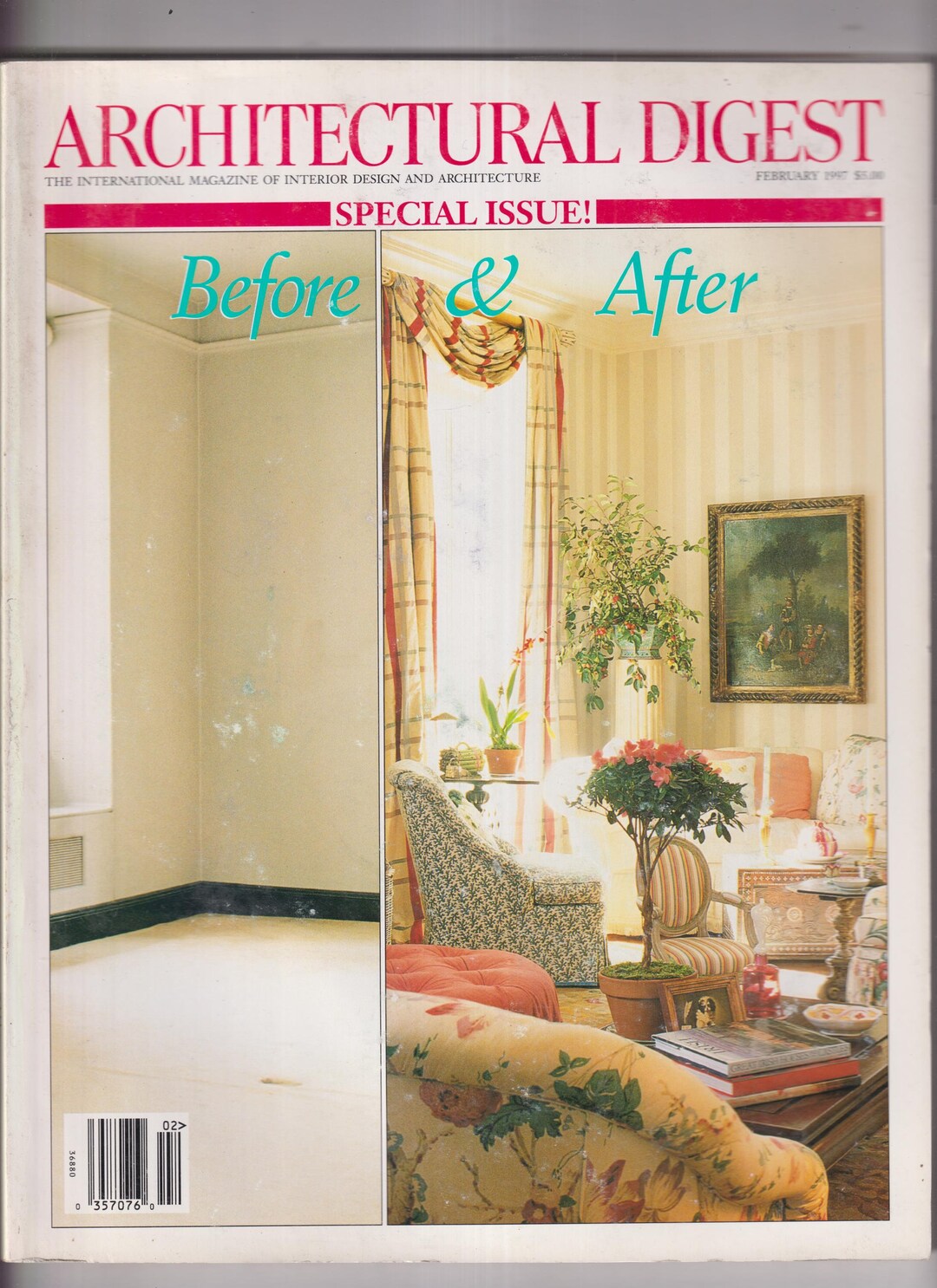 Architectural Digest February 1997 Special Issue Before and After ...