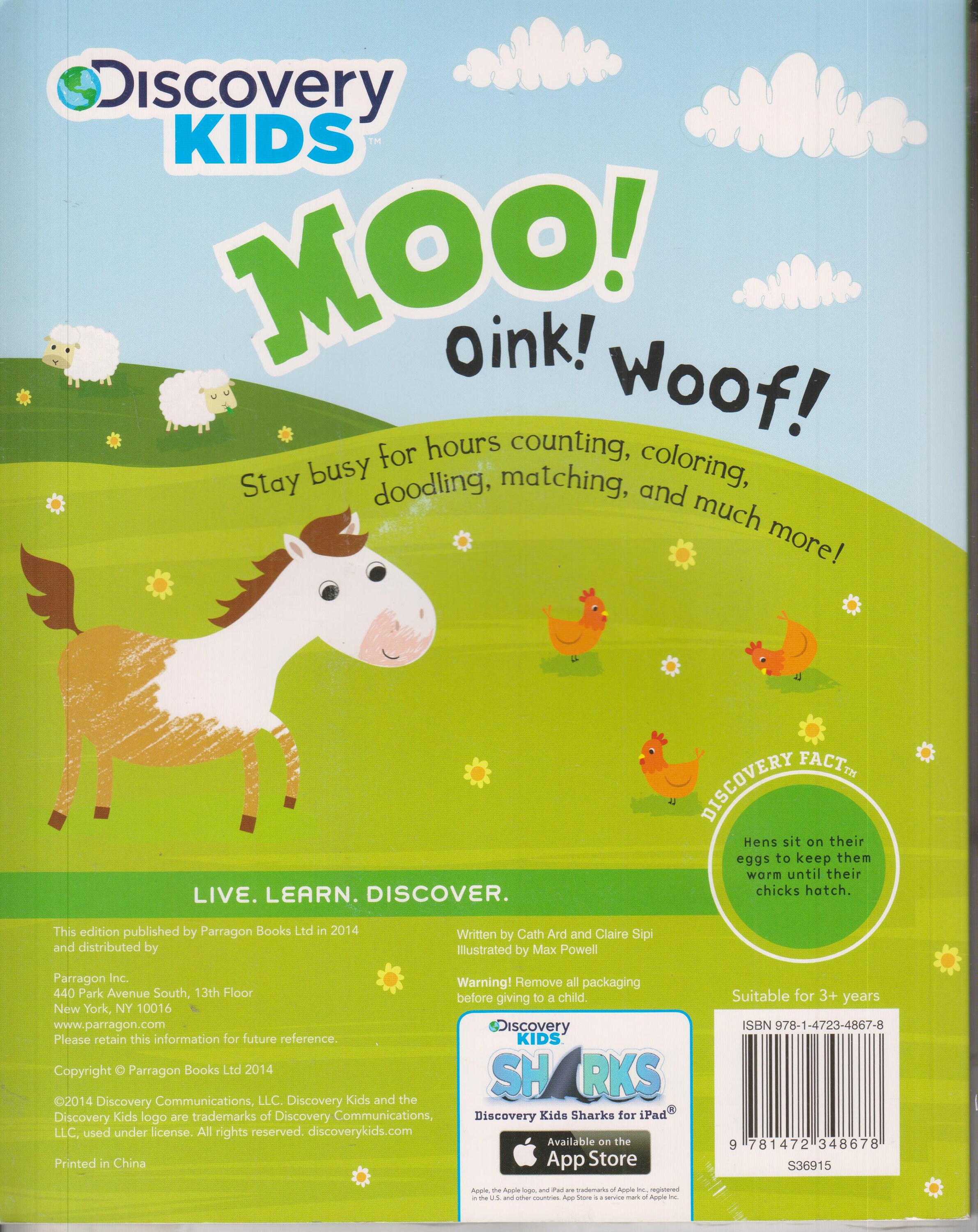 Discovery Kids Moo! Puzzles, Doodles, and Farm Facts (Softcover ...