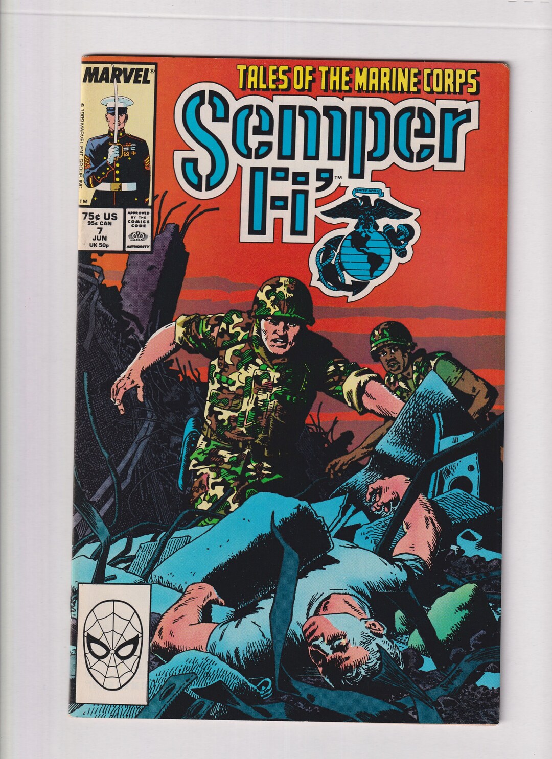 Semper Fi Vol. 1 No. 7 June 1989 Marvel Comics Tales of the Marine ...