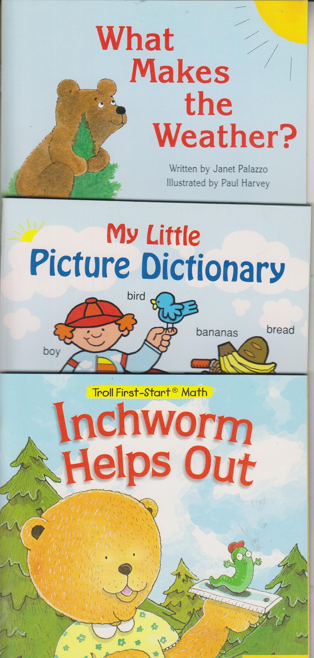 3 Books - What Makes the Weather?, My Little Picture Dictionary ...