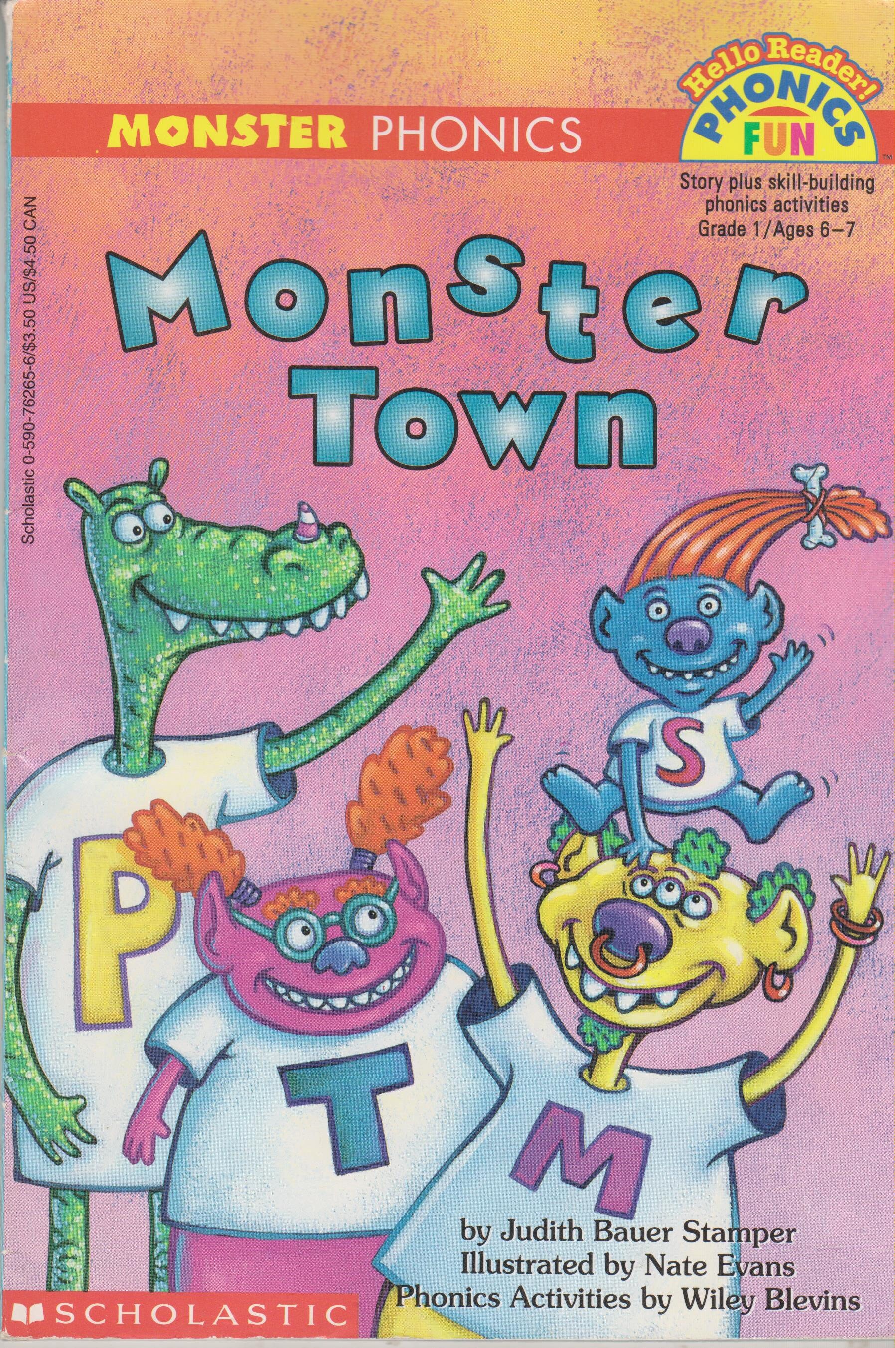 Monster Town (Hello Reader! Phonics Fun Grade 1 Ages 6-7) (Paperback ...