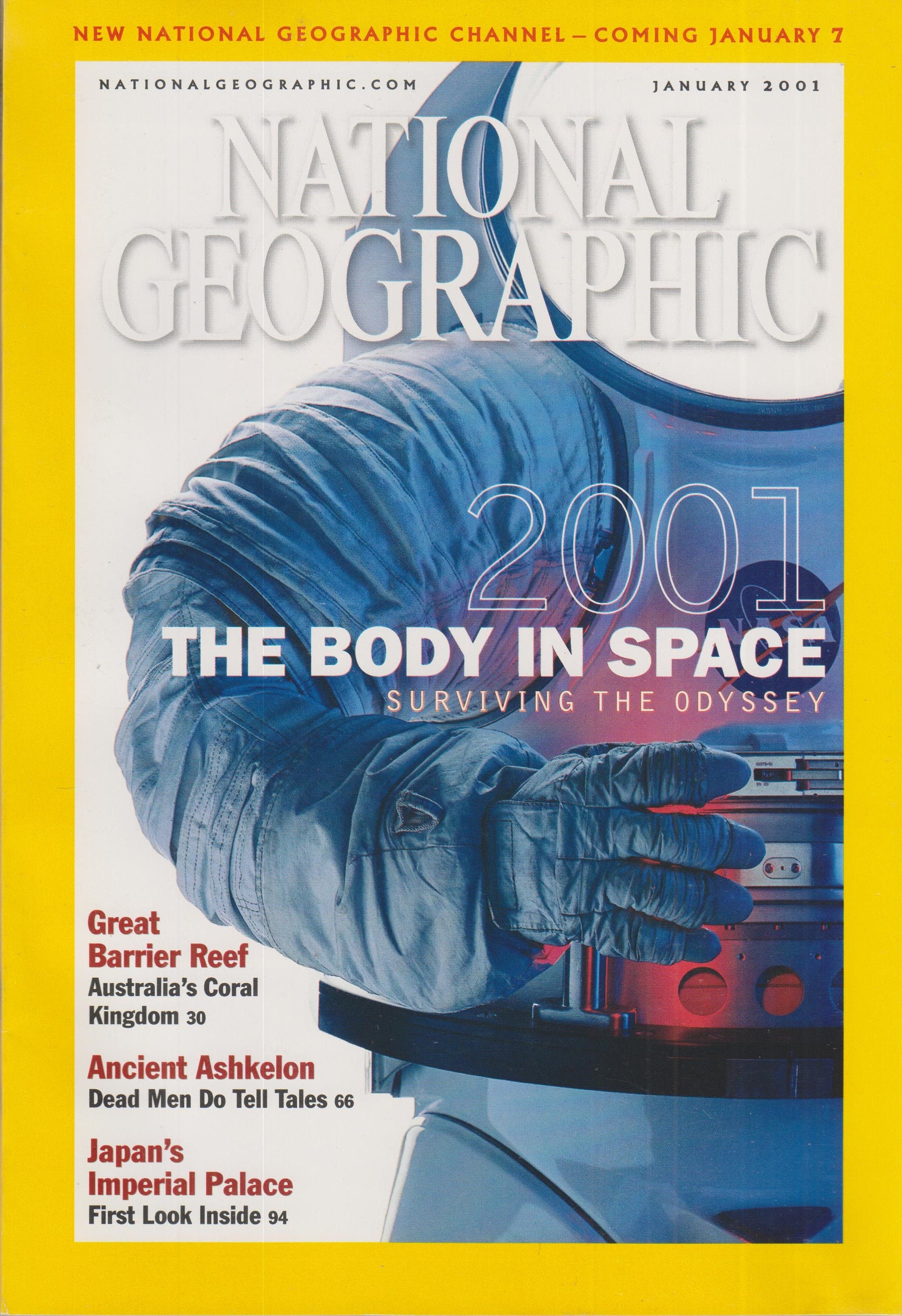 National Geographic January 2001 The Body in Space; Great Barrier Reef ...
