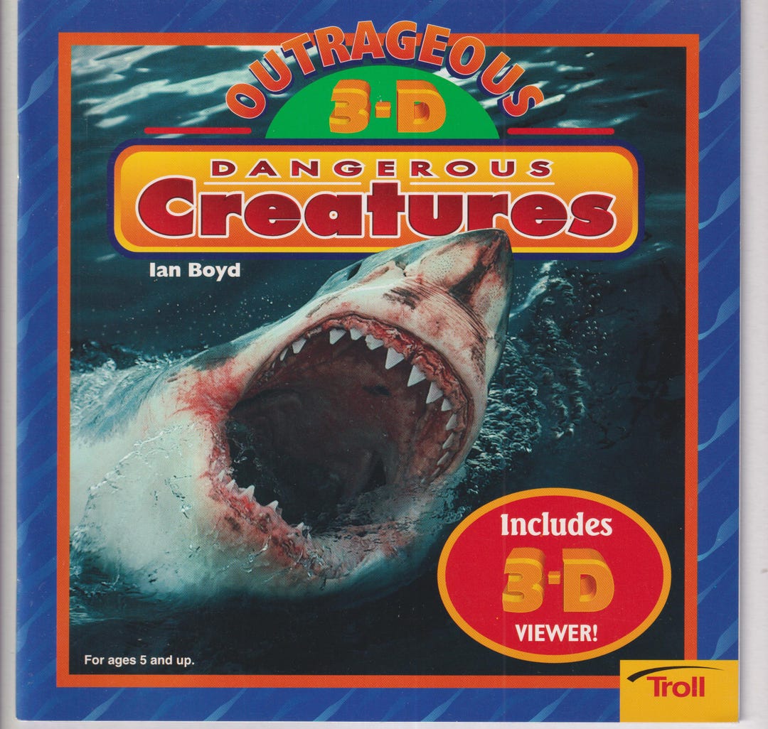 Outrageous 3-D Dangerous Creatures (glasses Included) Paperback ...