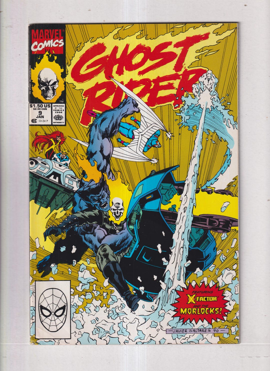 Ghost Rider #9 January 1991 X-factor and the Morlocks (comic: Marvel ...