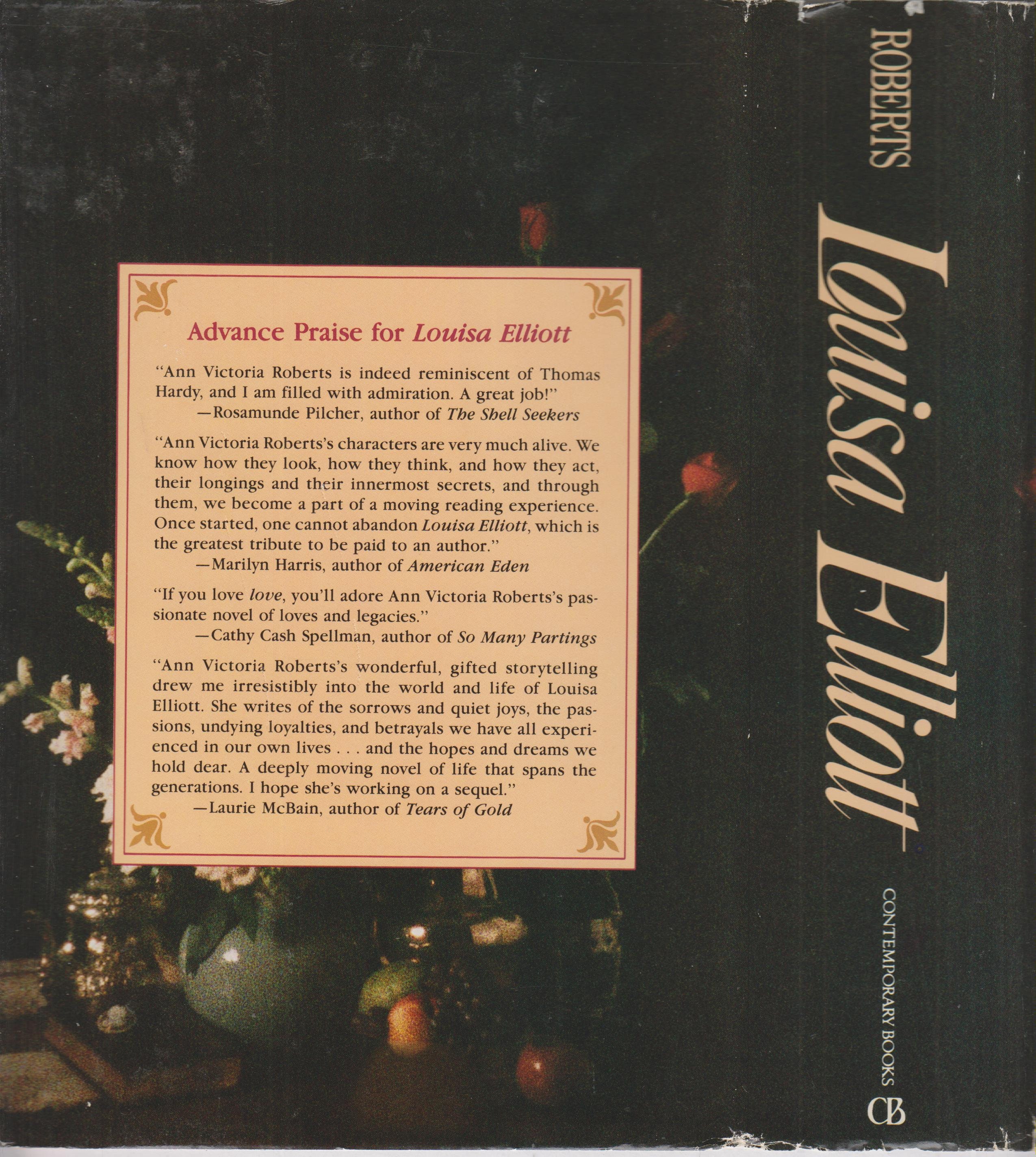 Louisa Elliott by Ann Victoria Roberts (Hardcover: Historical Fiction) 1989