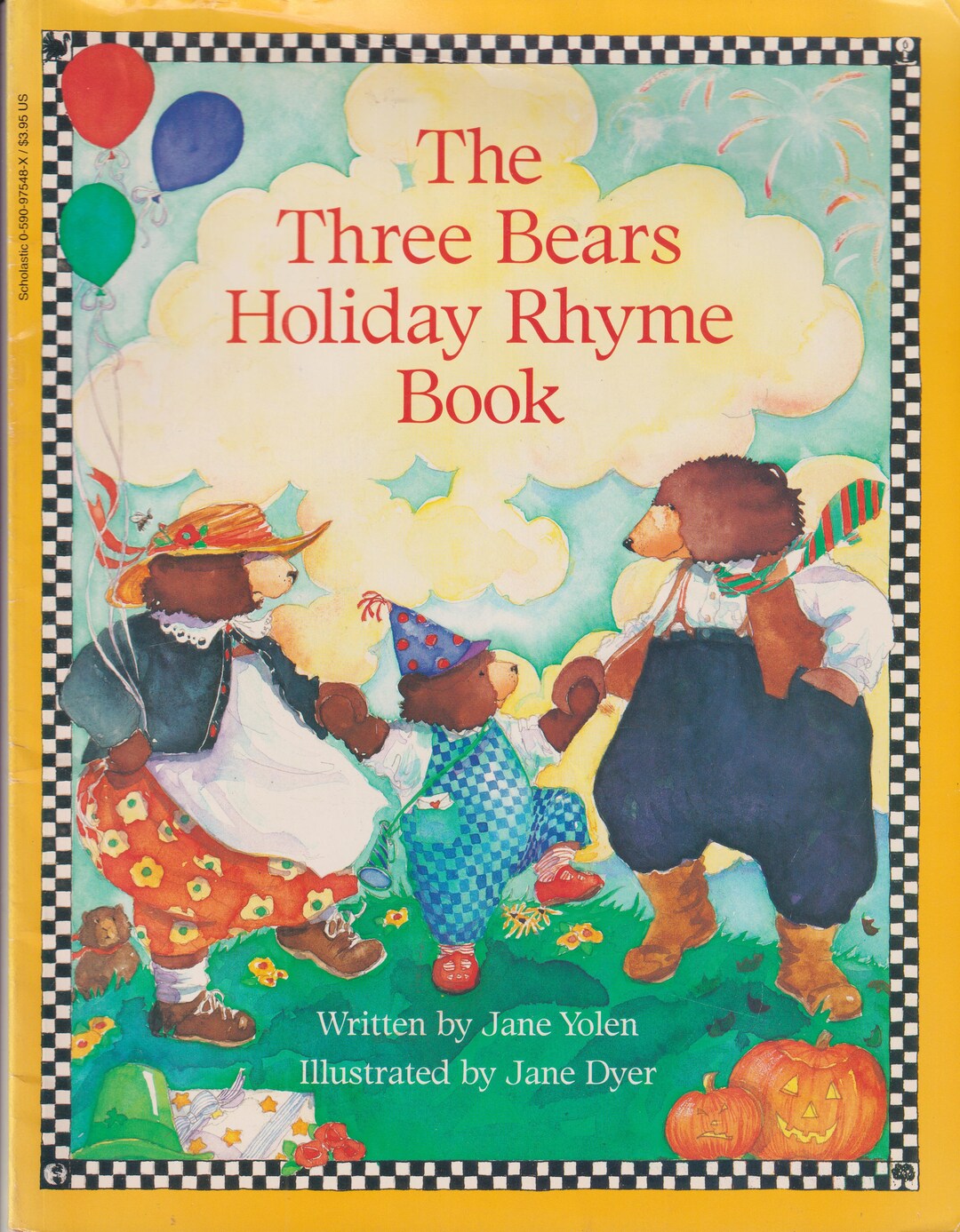 The Three Bears Holiday Rhyme Book by Jane Yolen (softcover: Children's ...