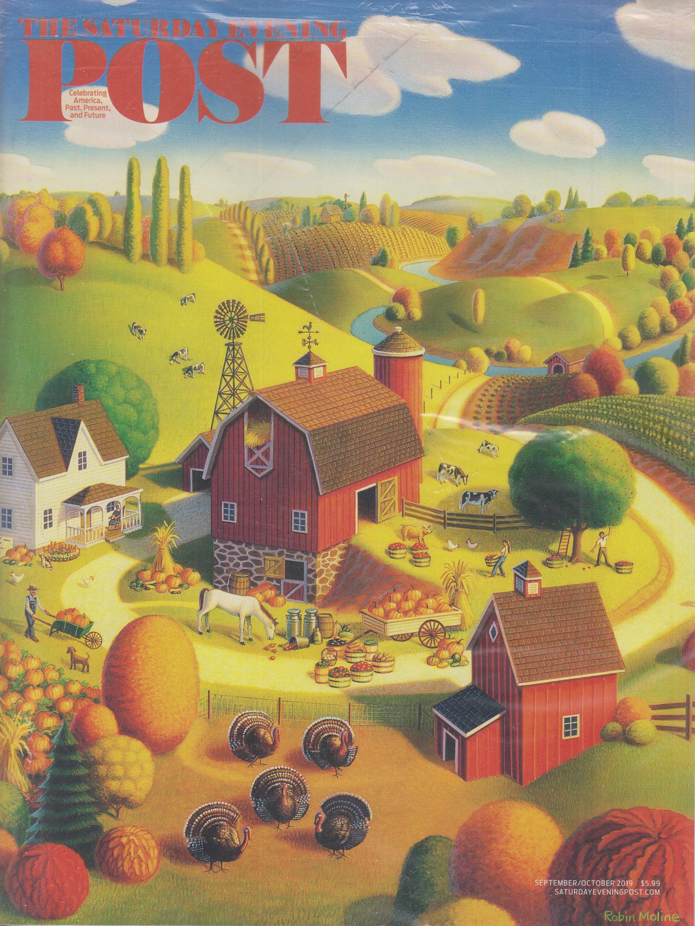 The Saturday Evening Post September October 2019 Autumn Cover (Magazine ...