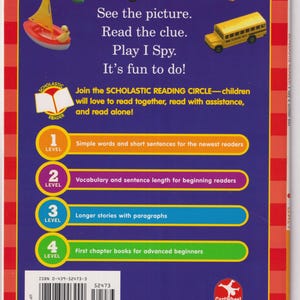 I Spy A School Bus Riddles by Jean Marzollo (paperback: Early Reader ...