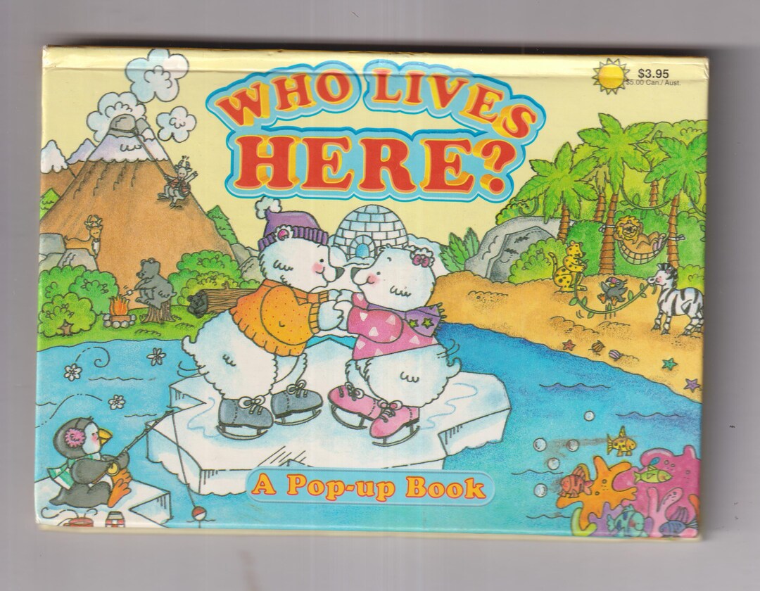 Who Lives Here? Pop-up Book - Playmore Inc. 2000 - Etsy