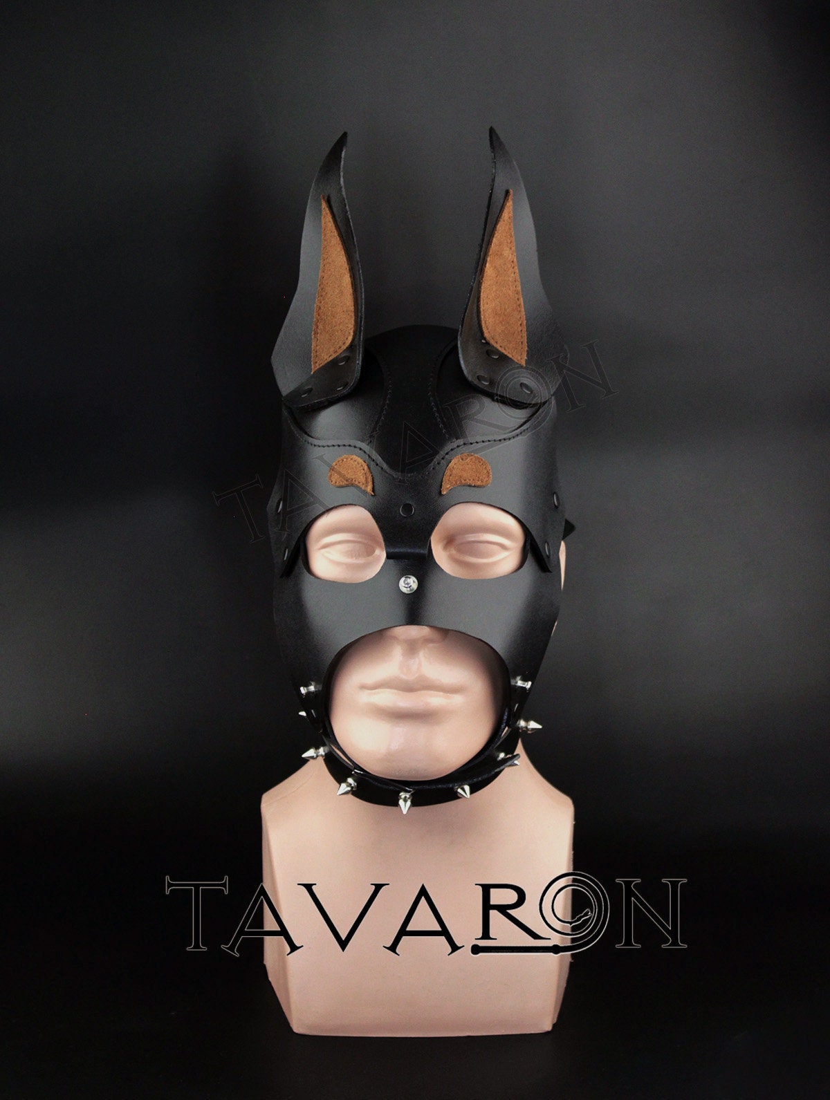 Doberman Leather Mask Leather Dog Mask Dog Hood Pet Play - Etsy