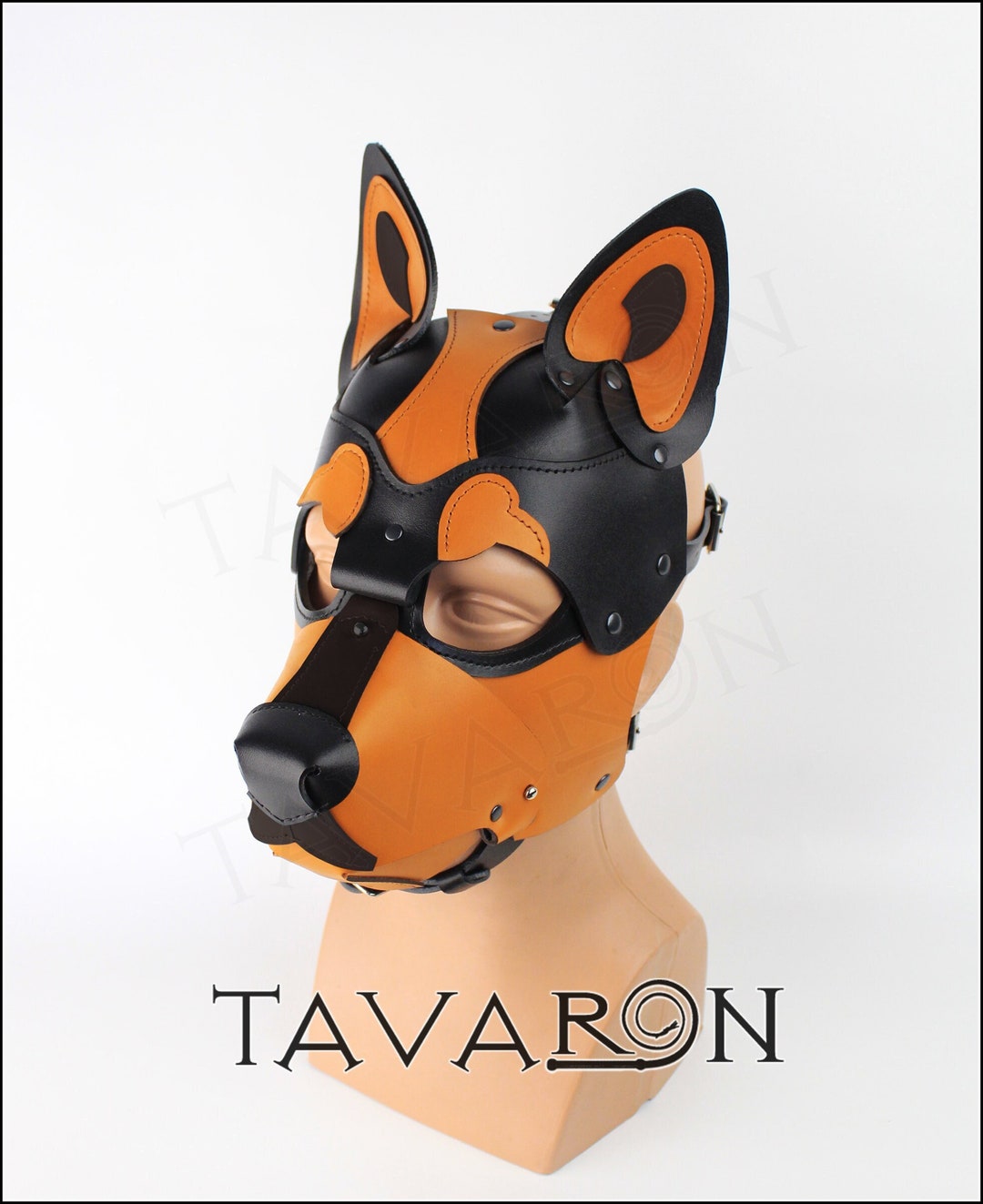 Leather Dog Mask, Pet Play Hood, Puppy Mask - Etsy