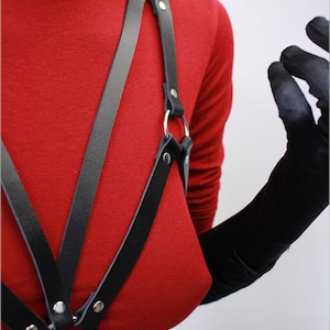 Leather Chest Harness, Bra Harness - Etsy