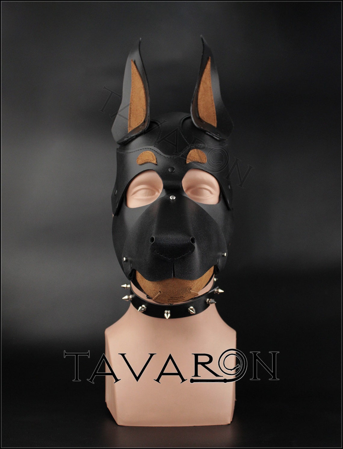 Leather dog mask Doberman mask Pup mask Puppy mask PetPlay | Etsy