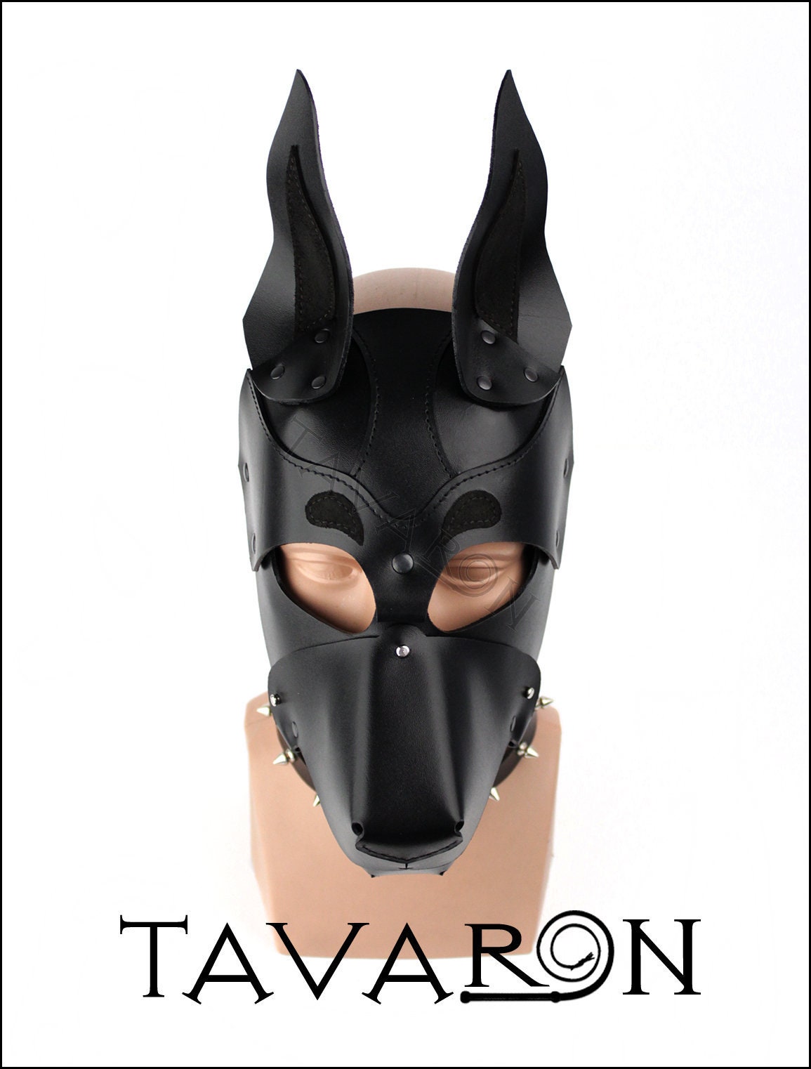Black Leather Doberman Mask - Etsy Canada