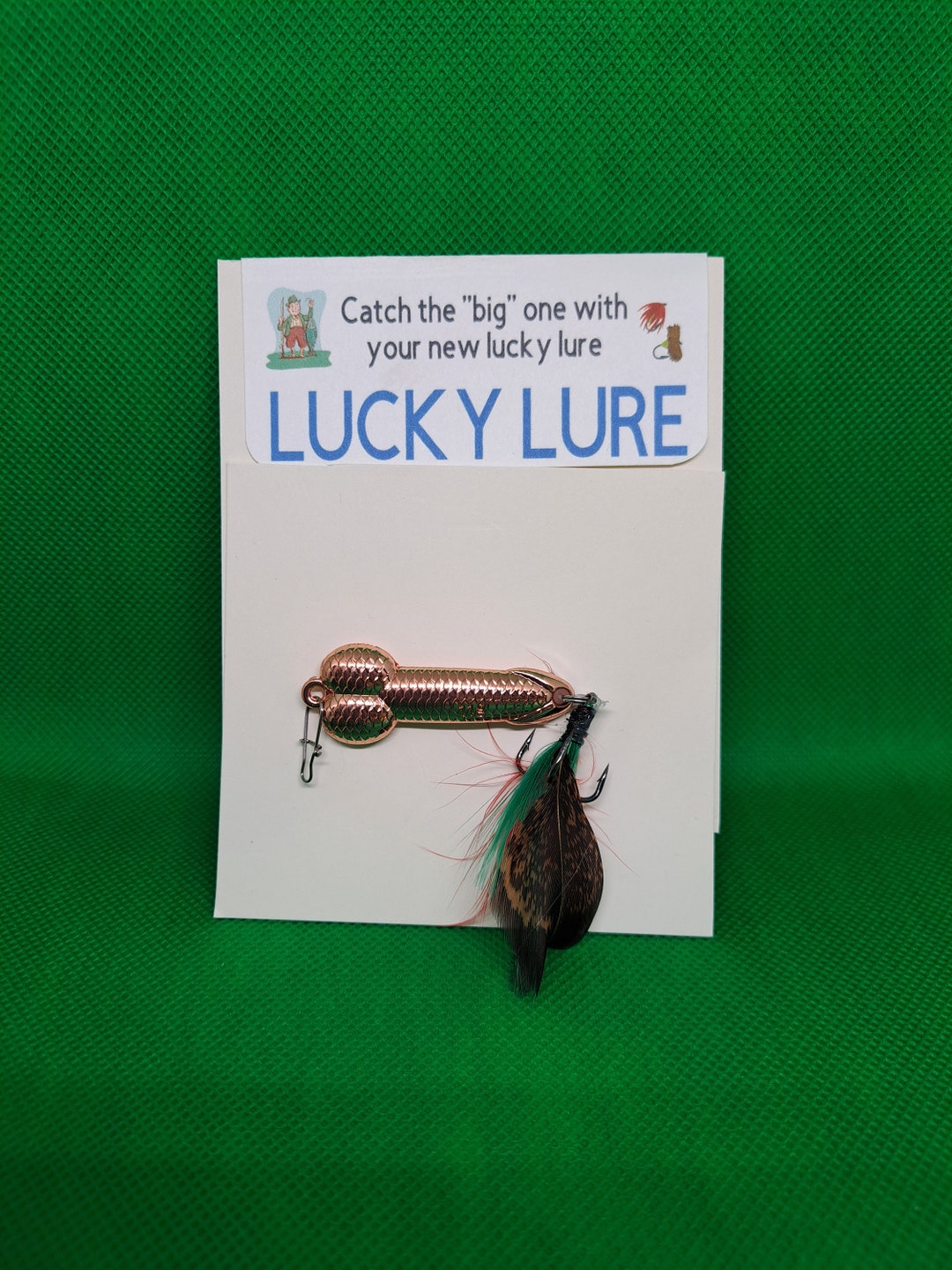 Lucky Fishing Lure. (feather Colors Vary) - Etsy